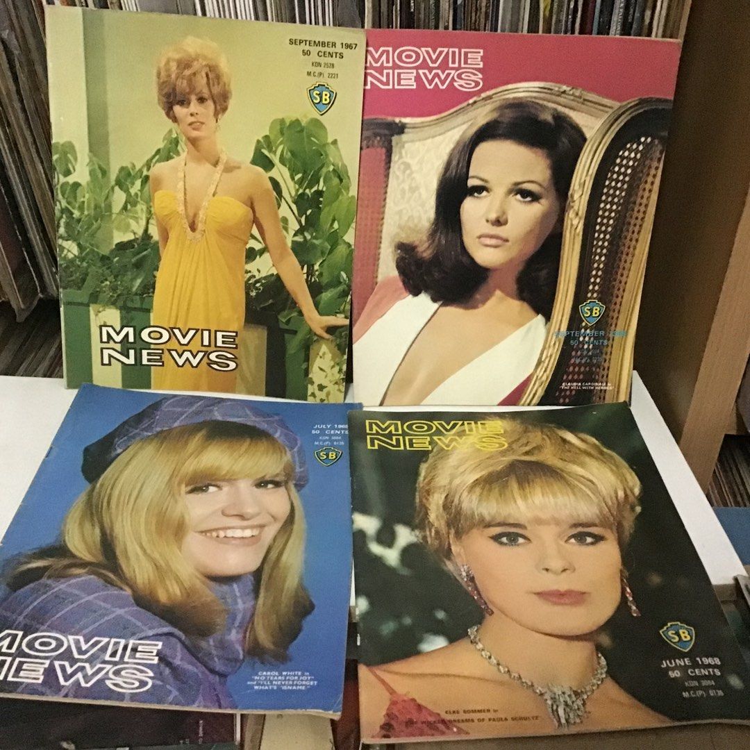 VINTAGE Asian Movie News Magazine - Claudia Cardinale - Jill St John ...