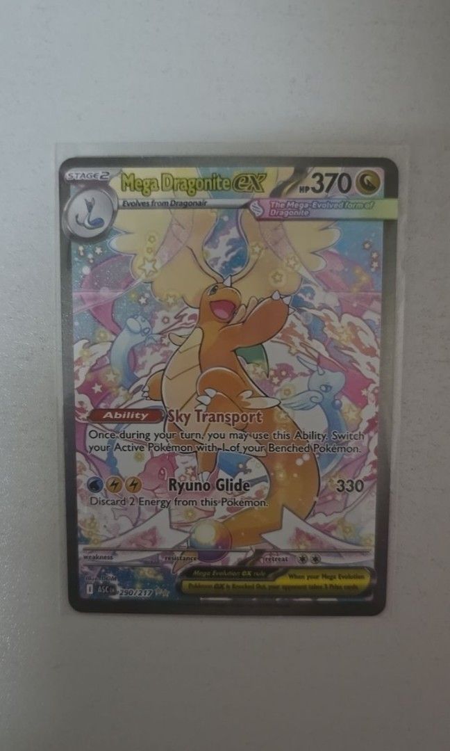 Mega Dragonite EX Eng SIR 290/217 Ascended Heroes, Hobbies & Toys, Toys ...