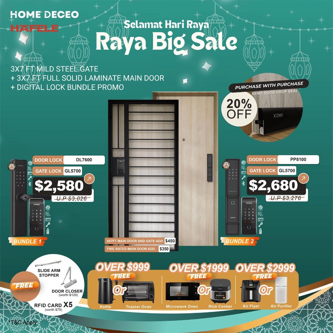 Hafele Hari Raya Special: Gate, Door & Digital Lock Bundle 2026 ...
