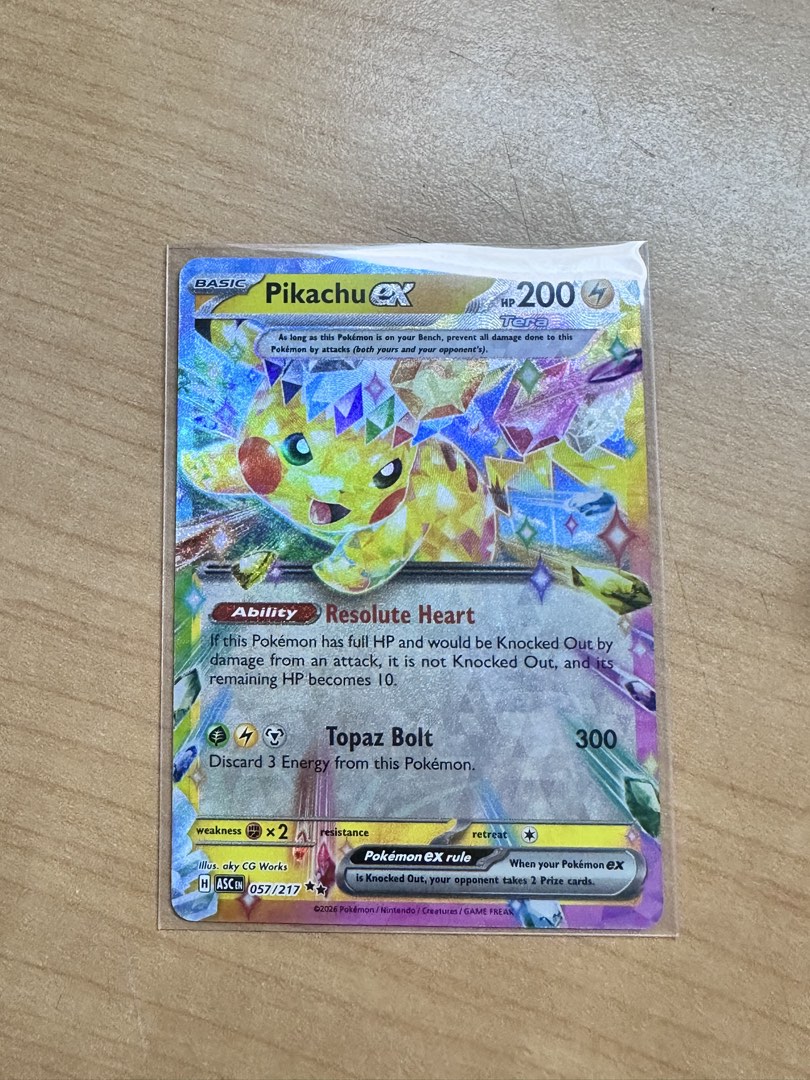 Pikachu Ex #57 Pokemon Ascended Heroes, Hobbies & Toys, Toys & Games on ...