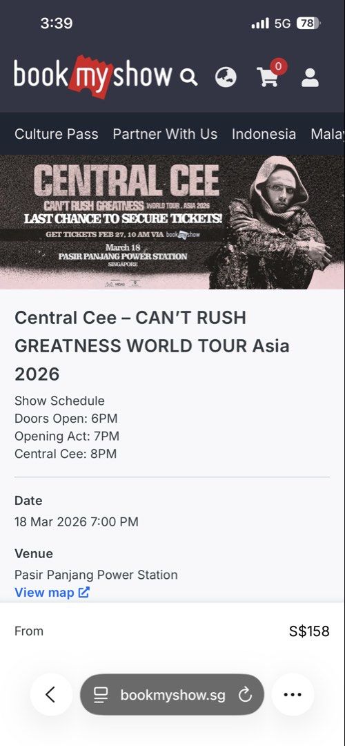 SELLING 3x Central Cee World Tour, Tickets & Vouchers, Event Tickets on ...