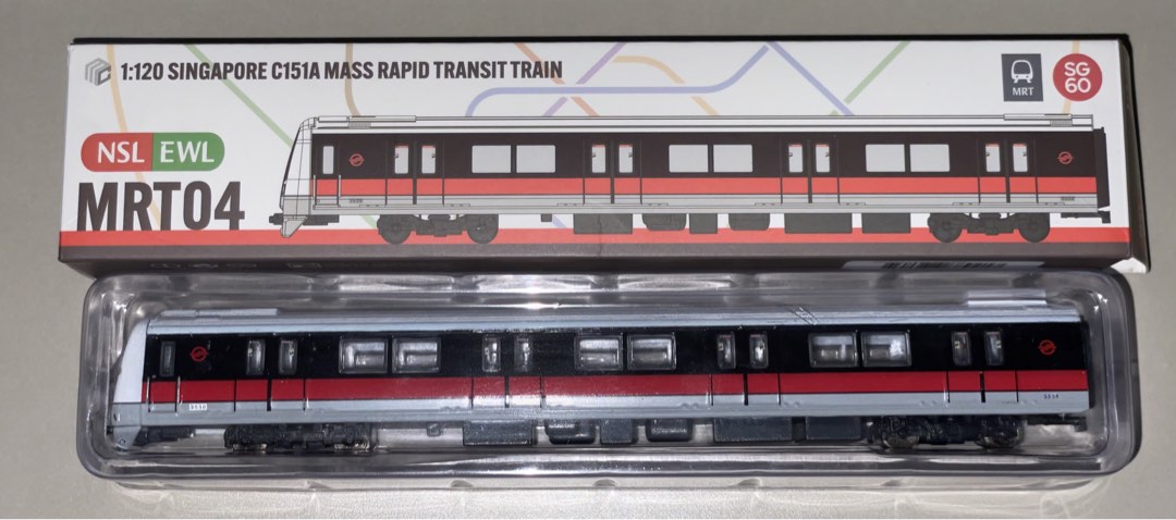 (Damaged) 1/120 SMRT MRT Train C151A, Hobbies & Toys, Toys & Games on ...