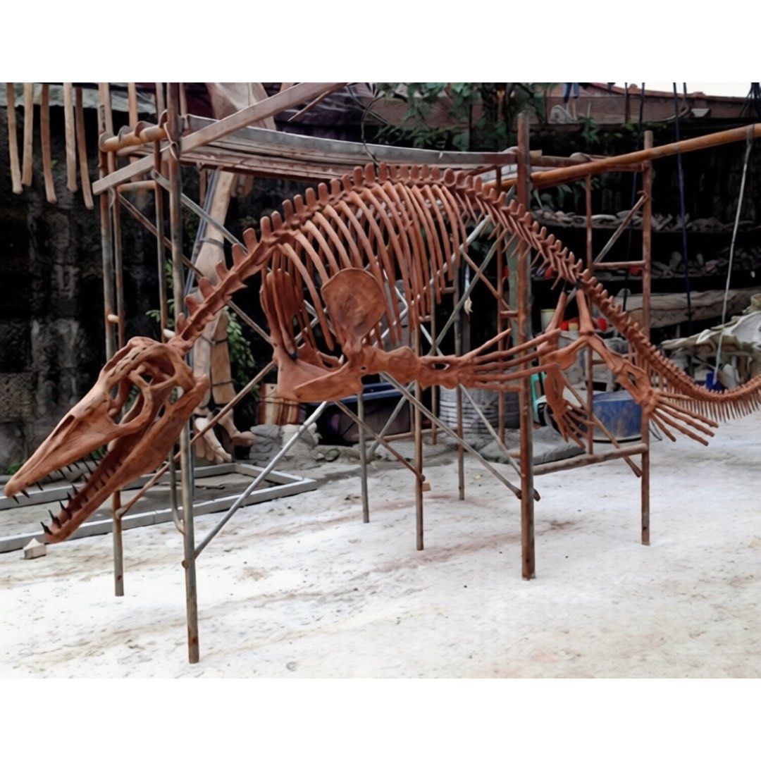 13.1ft 4m Mosasaurus Skeleton Prehistoric Extinct Museum Replica ...