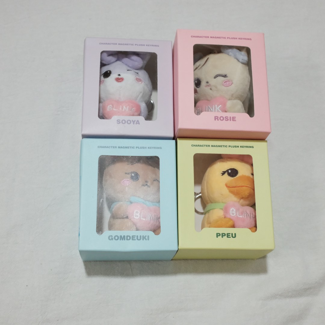 (現貨) Blackpink character magnetic plush keyring JUMP doll character ...