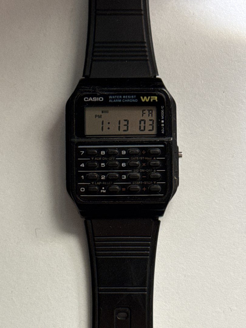 Casio CA-53W Calculator Watch - Black, Men's Fashion, Watches ...