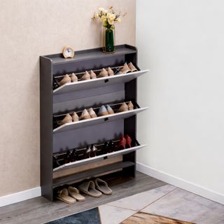 Shoe Cabinet Storage Cabinet Layer plate can be adjusted 🚚Free Delivery ...