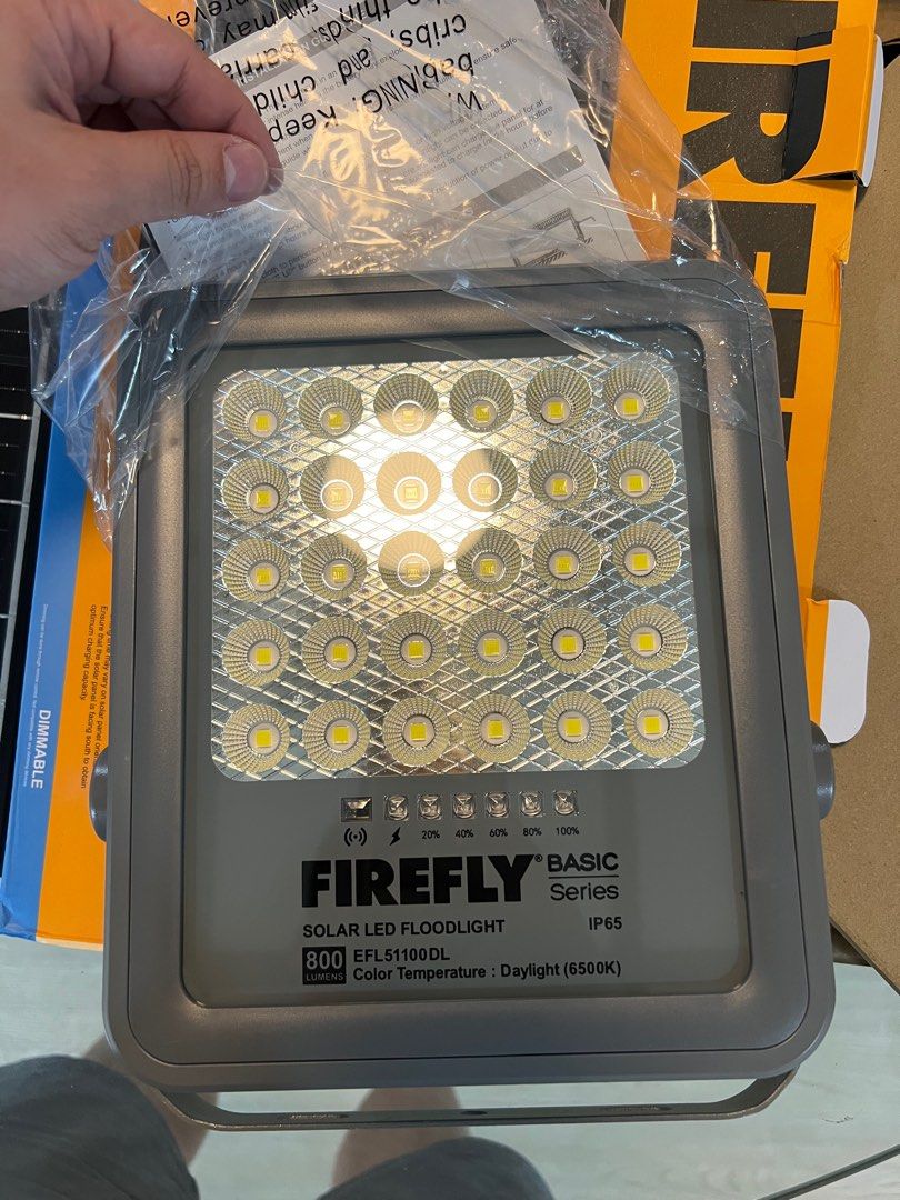 Firefly Basic Series Solar LED Floodlight - 100w, Furniture & Home ...