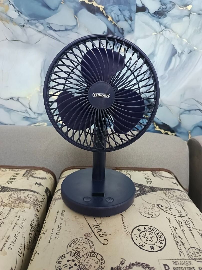 Fukuda FRF600 Rechargeable Desk Fan, Furniture & Home Living, Lighting ...