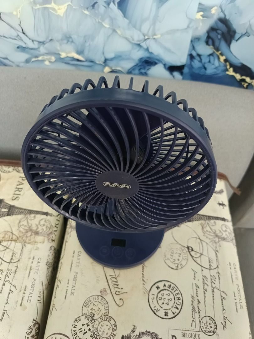 Fukuda FRF600 Rechargeable Desk Fan, Furniture & Home Living, Lighting ...
