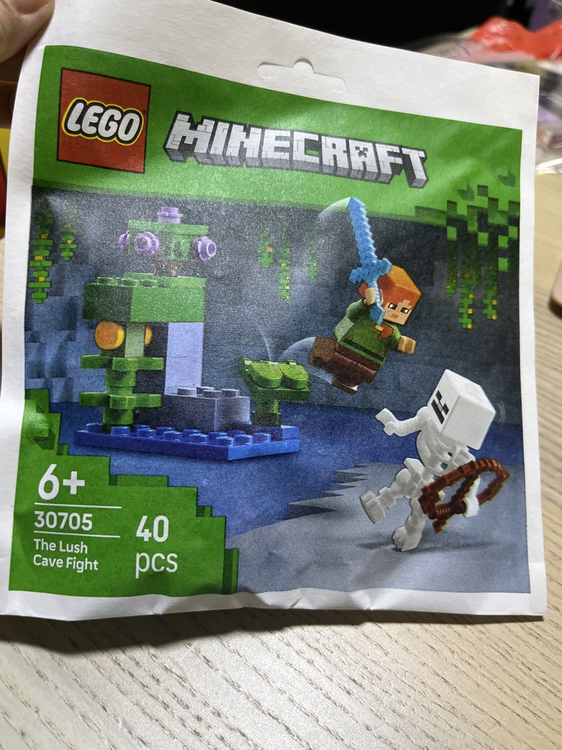 LEGO Minecraft 30705 The Lush Cave Fight, Hobbies & Toys, Toys & Games ...