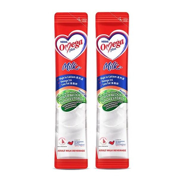 Set of 2 Nestle Omega Plus Adult Milk Powder Sachets, Health ...