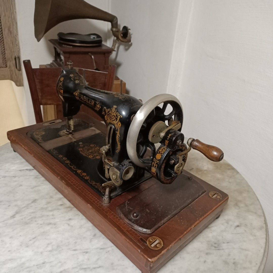 Vintage Adler Sewing Machine - Made in Germany, Hobbies & Toys ...