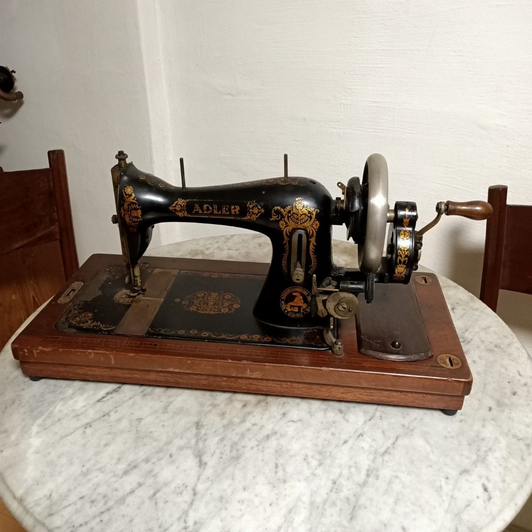 Vintage Adler Sewing Machine - Made in Germany, Hobbies & Toys ...