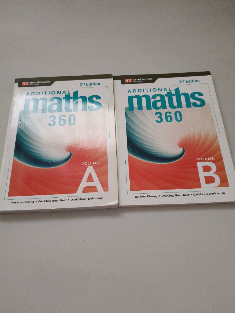 Additional Maths 360 Textbook (Volume A & B), Hobbies & Toys, Books ...