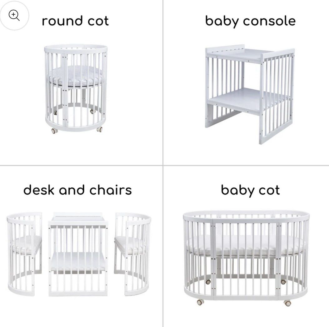 Bonbijou Doozy 7-in-1 Convertible Baby Cot, Babies & Kids, Baby Nursery ...