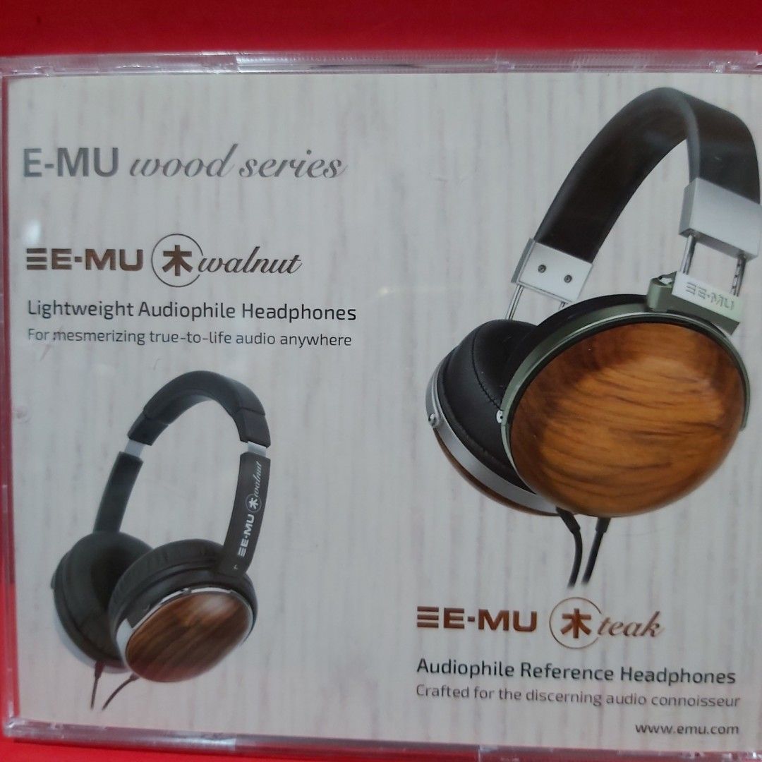 E-MU Wood Series Audiophile Headphones, Audio, Headphones & Headsets on ...