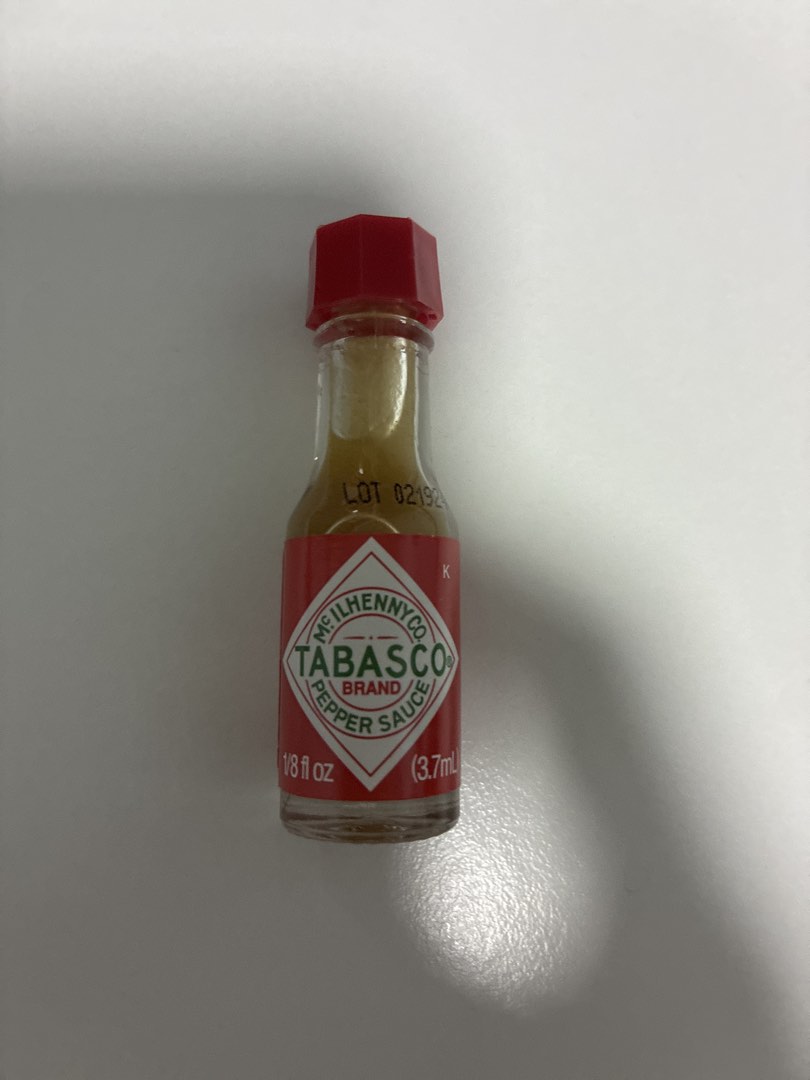 Tabasco Pepper Sauce - Mini Bottle, Food & Drinks, Spice & Seasoning on ...