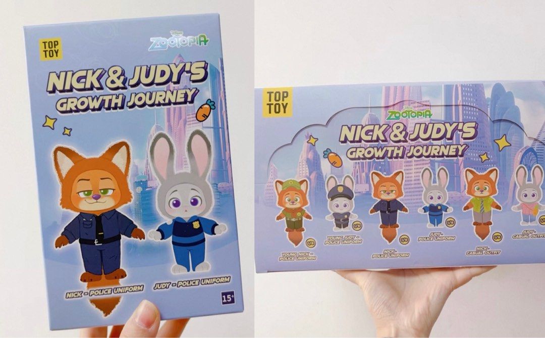 TOP TOY Disney Zootopia Nick & Judy's Growth Journey Series / FULL SET ...
