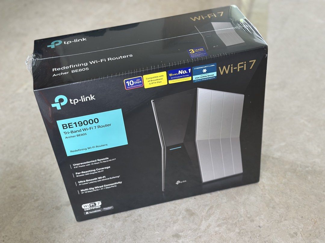 TP-Link BE19000 Tri-Band Wi-Fi 7 Router, Computers & Tech, Parts ...
