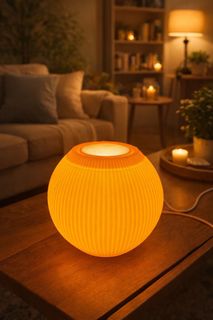 Designer Vintage Glass Dome Table Lamp, Furniture & Home Living ...
