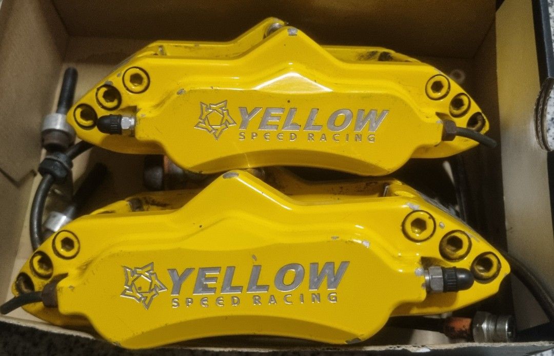 Yellow Speed Racing Brake Kit, Car Accessories, Accessories on Carousell