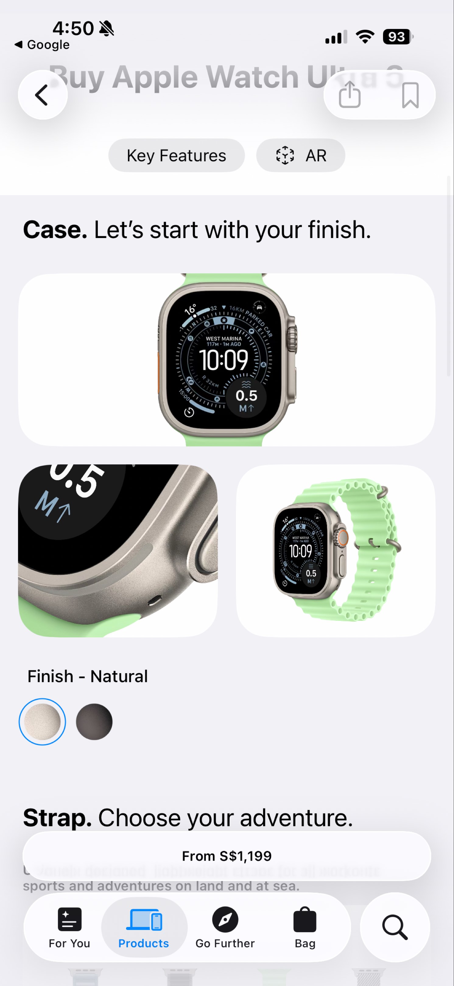 Apple Watch Ultra 3 - Natural Finish, Mobile Phones & Gadgets ...