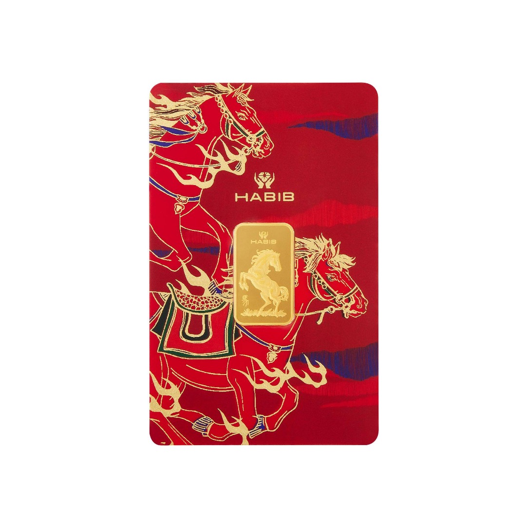 HABIB 2026 Year of Horse | 5g 999.9 Gold Bar (Fiery Fortune), Hobbies ...
