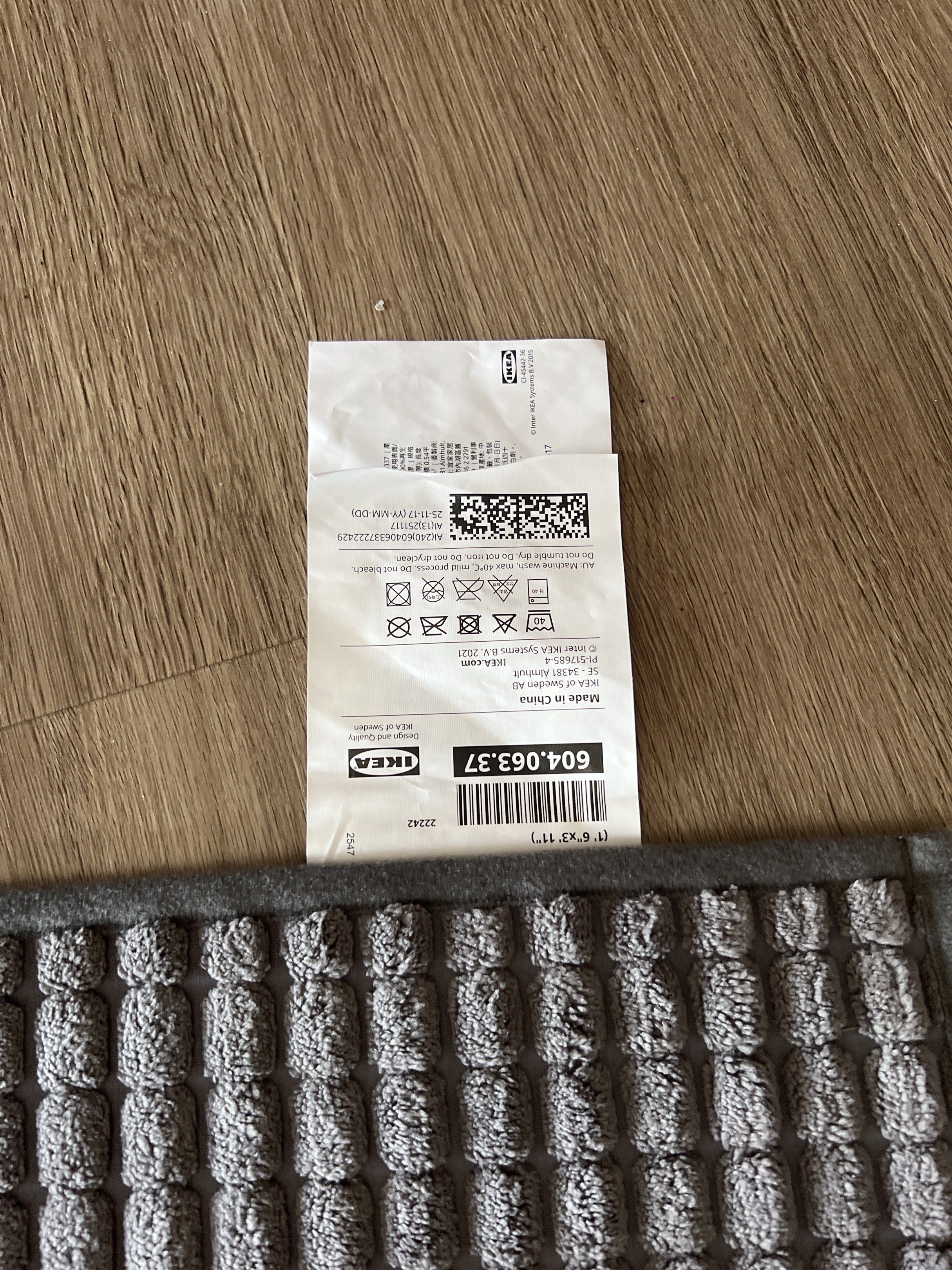 IKEA Toftbo Bath Mat - Grey, Furniture & Home Living, Home Decor ...