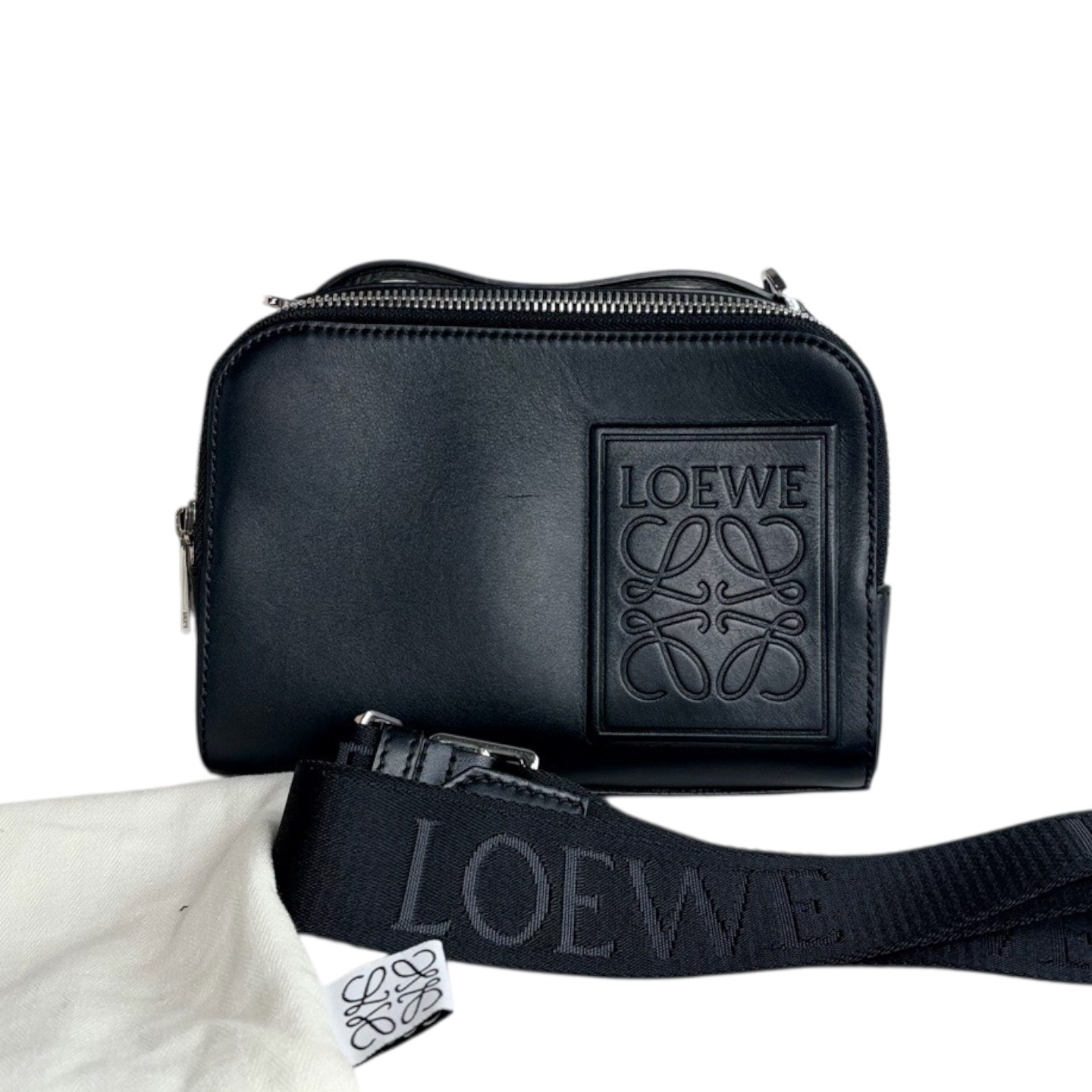 Loewe Mini Crossbody Camera Bag in Black, Luxury, Bags & Wallets on ...