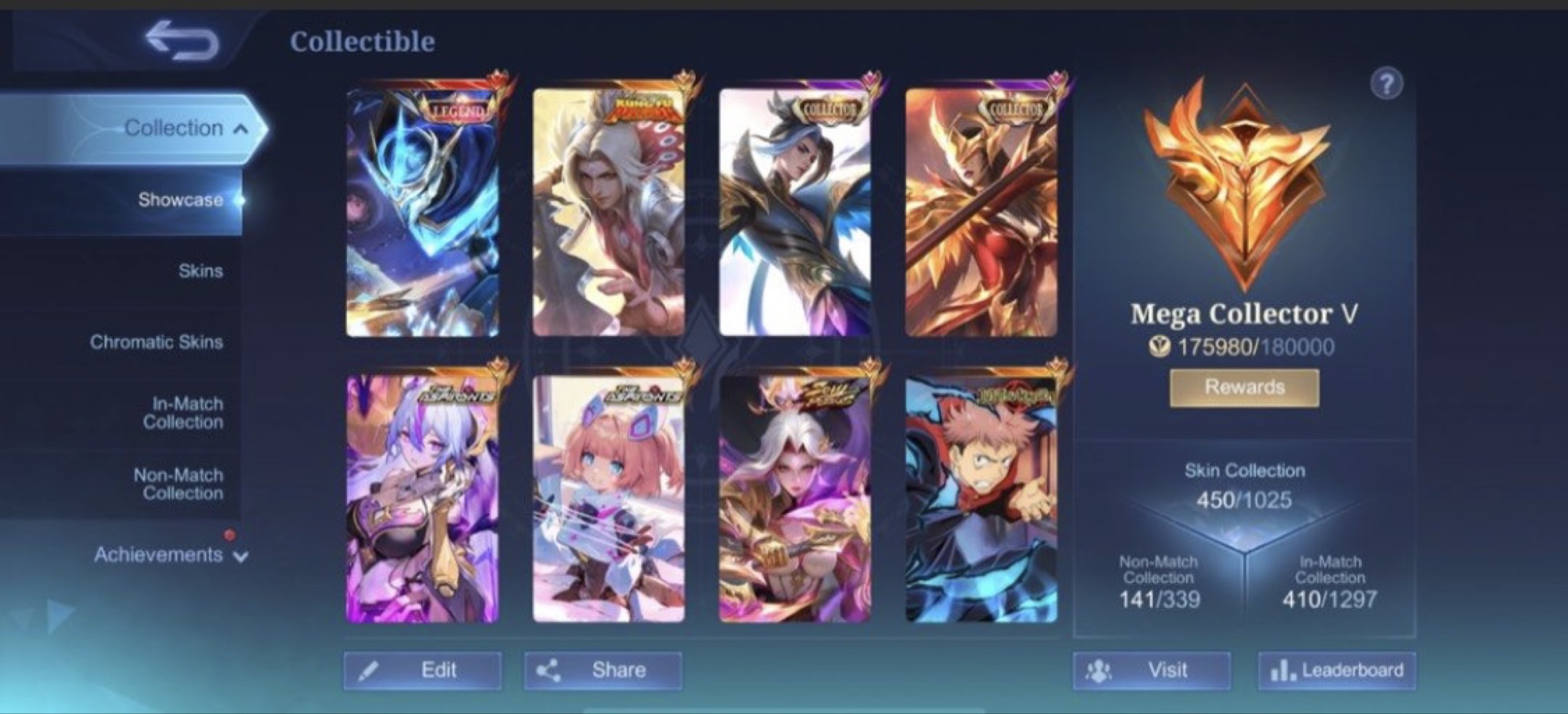 Mobile Legends Account - Mega Collector V, Video Gaming, Gaming ...