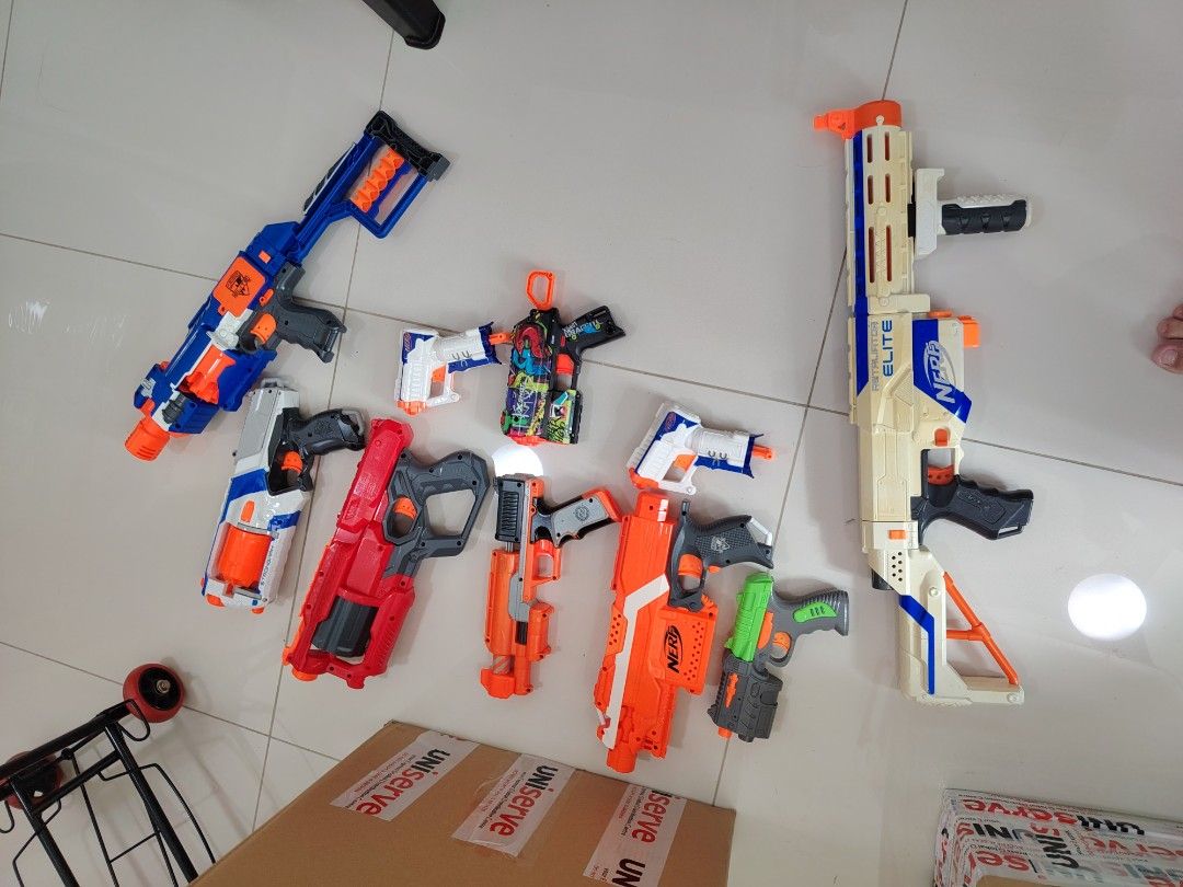 Nerf Gun Bundle - Various Models, Hobbies & Toys, Toys & Games on Carousell