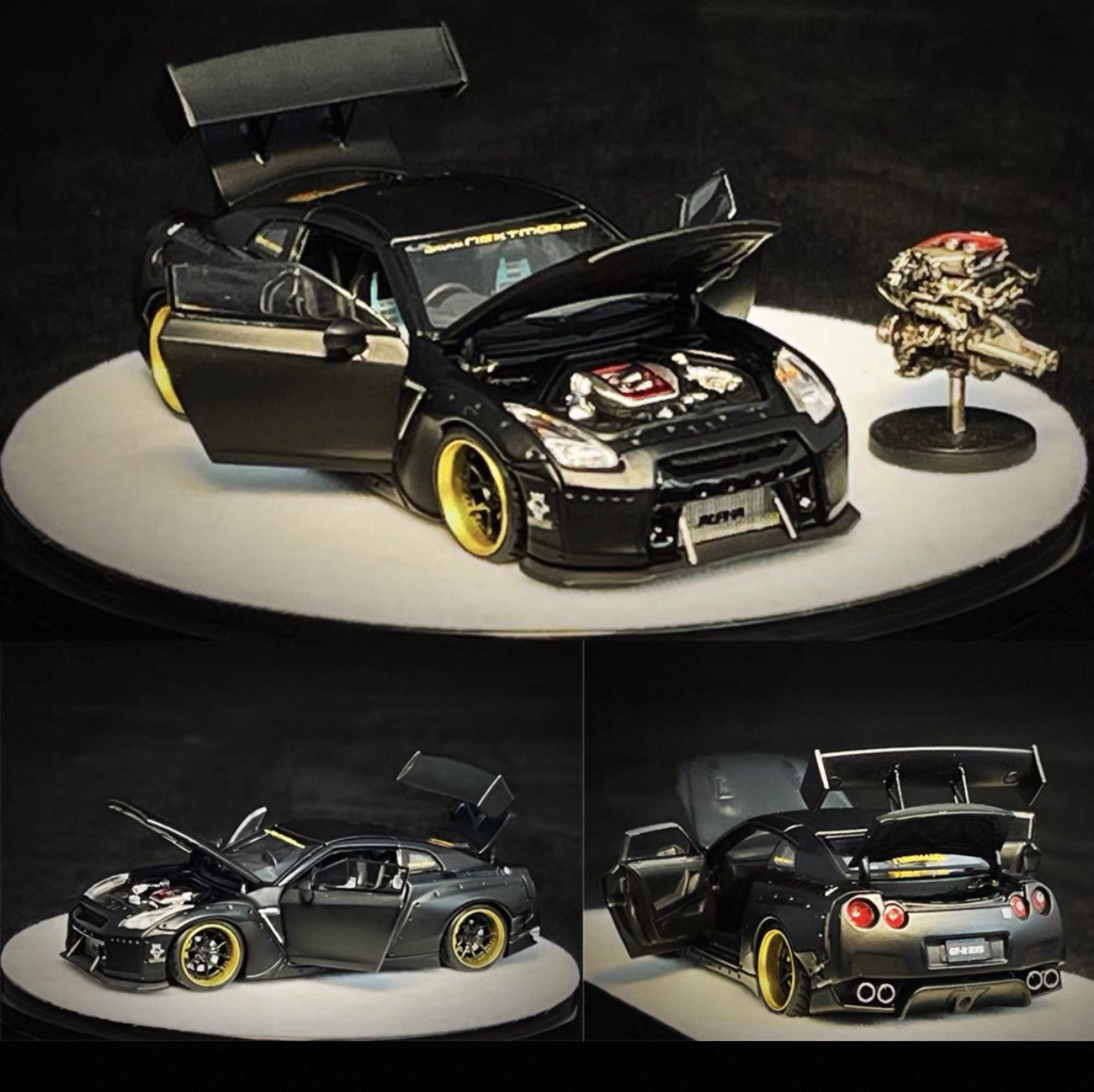 PGM Nissan GTR R35 Pandem Fully Opening 1/64 Model, Hobbies & Toys ...
