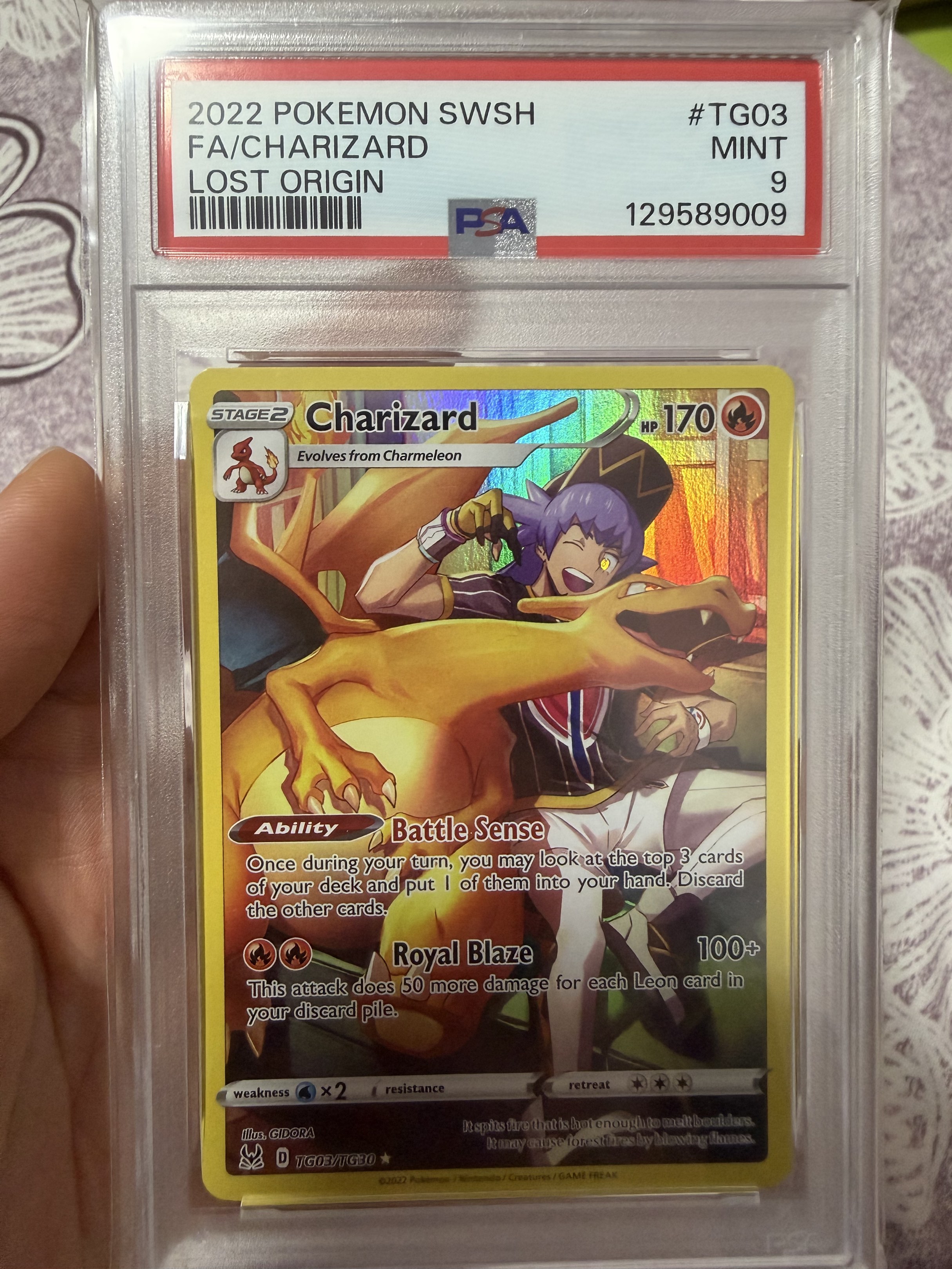 Pokemon TCG English Card Lost Origin Trainer Gallery Charizard Full Art ...
