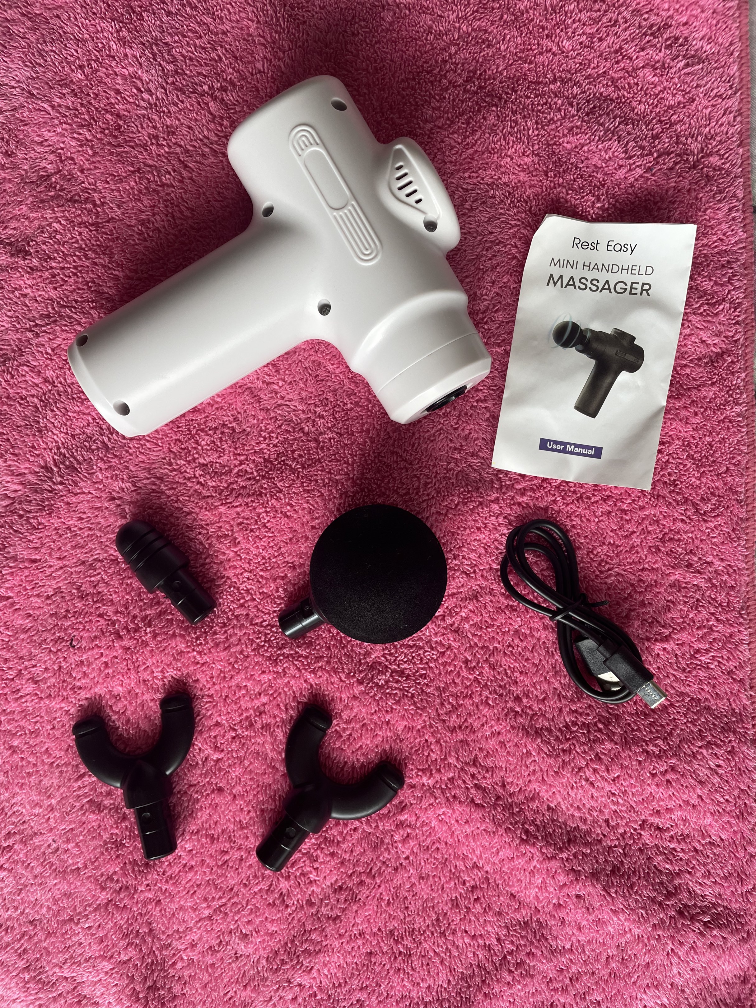 Rest Easy Mini Handheld Massager, Health & Nutrition, Massage Devices ...