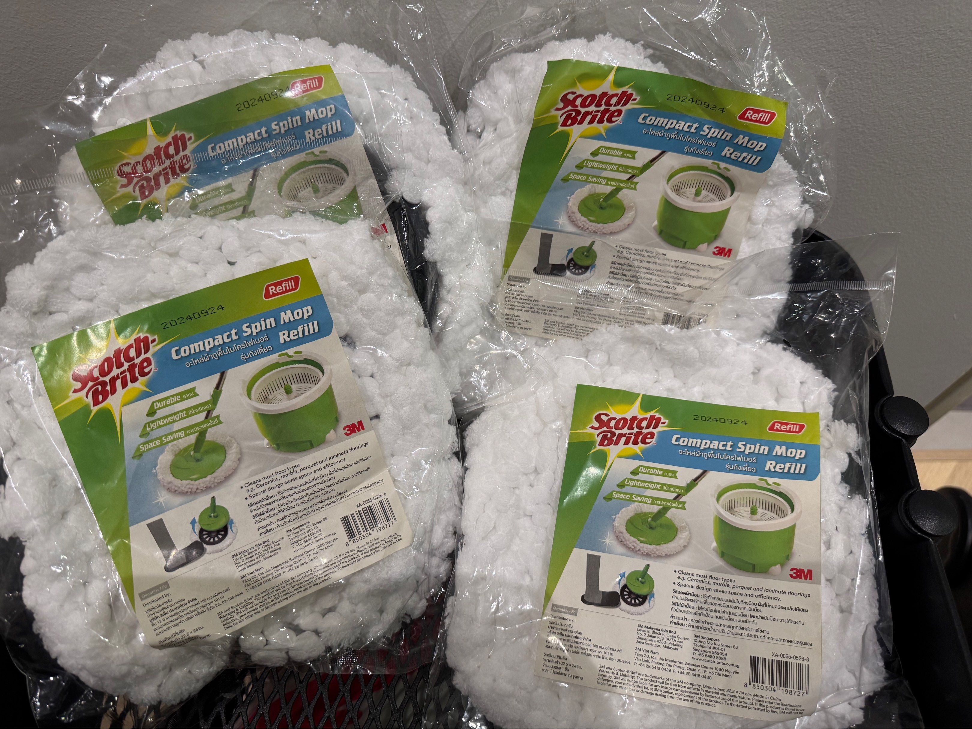 Scotch-Brite Compact Spin Mop Refill, Furniture & Home Living, Cleaning ...