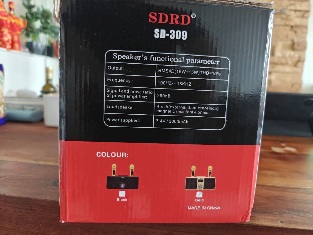 SDRD SD-309 Karaoke Family KTV Speaker, Audio, Soundbars, Speakers ...