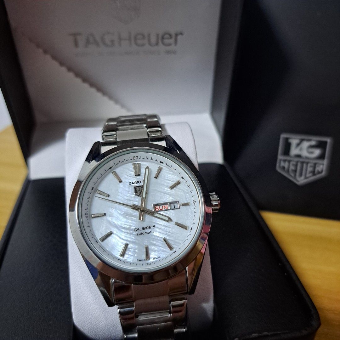 TAG Heuer Carrera Calibre 5 Automatic Watch, Men's Fashion, Watches ...
