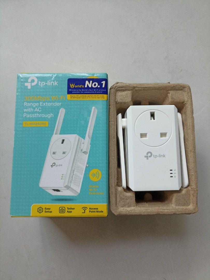 TP-Link 300Mbps WiFi Range Extender with AC Passthrough, Computers ...