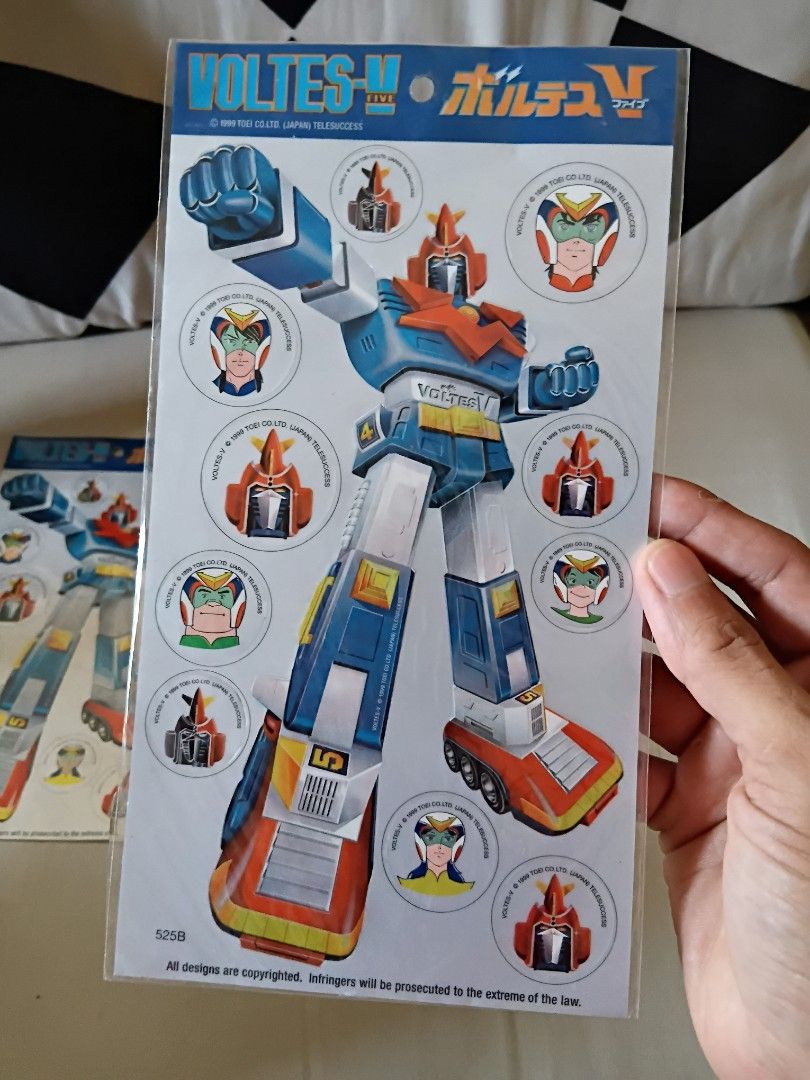 Vintage Voltes V Stickers, Hobbies & Toys, Stationary & Craft, Art ...