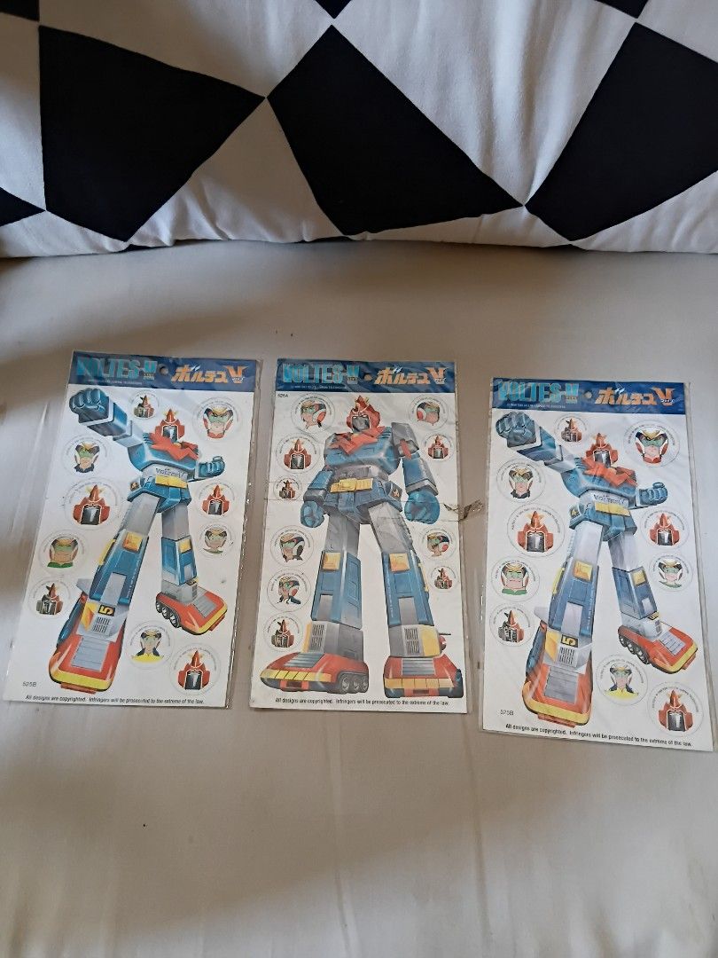 Vintage Voltes V Stickers, Hobbies & Toys, Stationary & Craft, Art ...