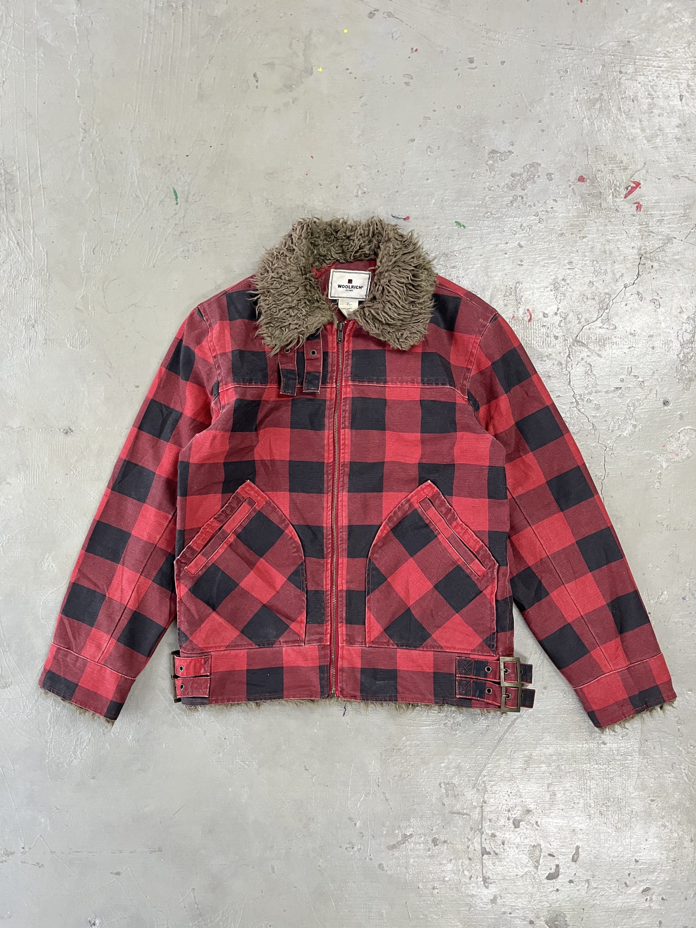 Vintage Woolrich Fur Lining B3 Plaid Punk Jacket, Men's Fashion, Coats ...