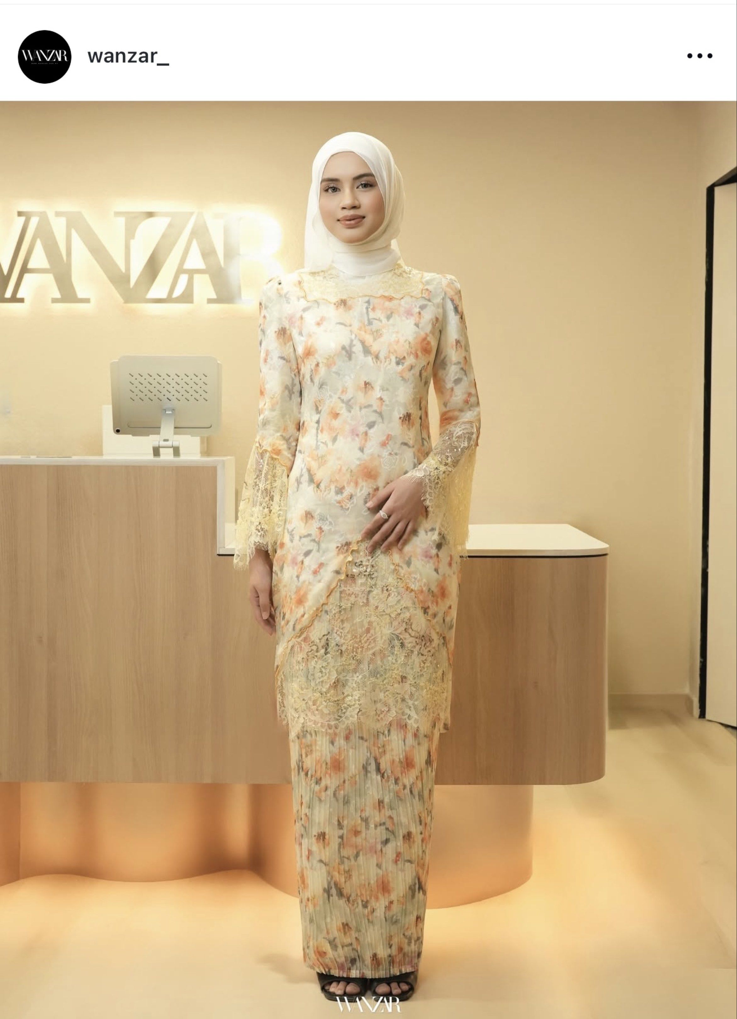 Wanzar Mayaa Kurung in Sunny Yellow (XXL) - 2026 Collection, Women's ...