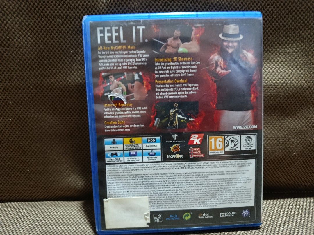 WWE 2K15 - PS4, Video Gaming, Video Games, PlayStation on Carousell