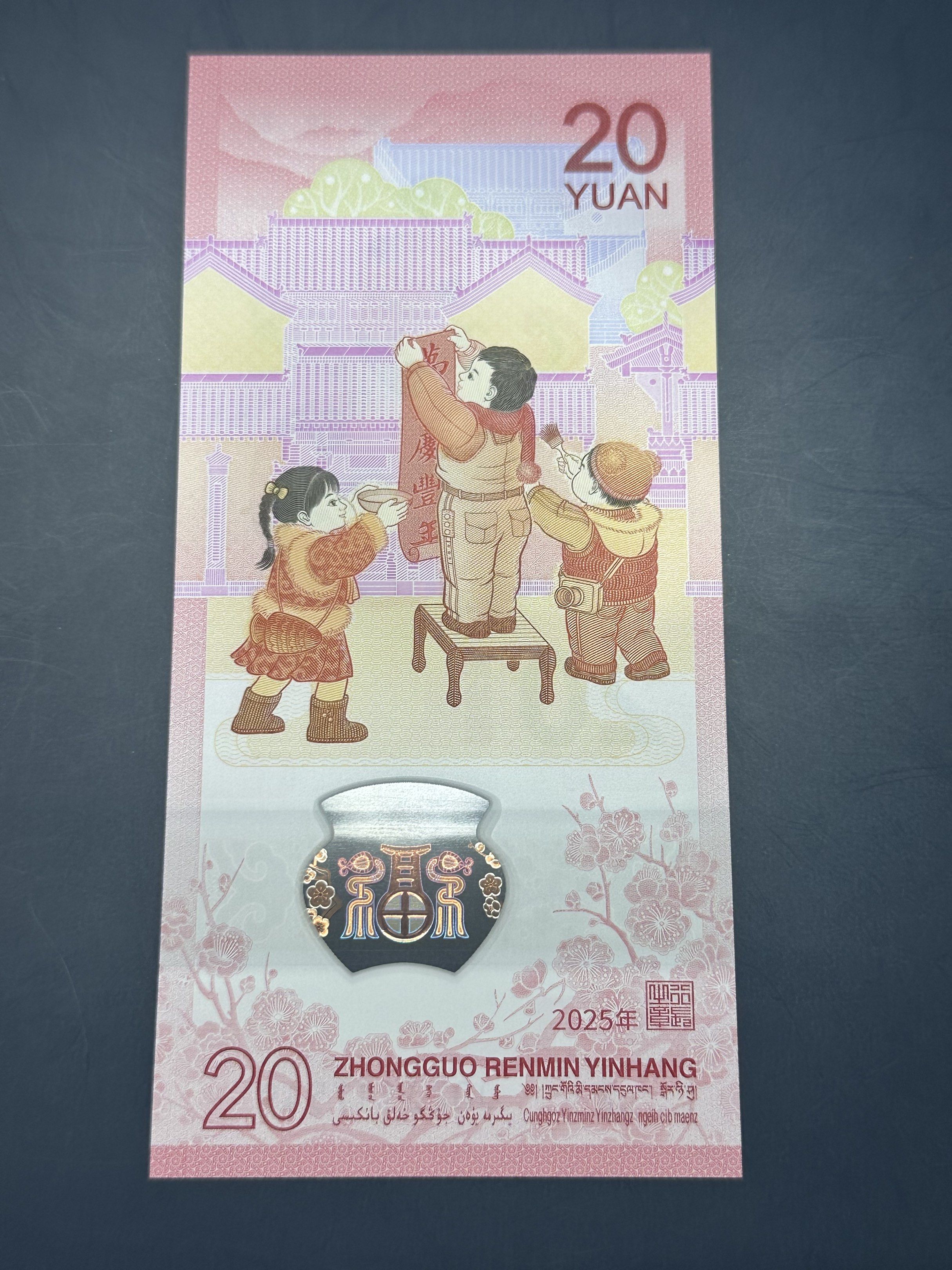 20 Yuan Chinese Banknote 2025, Hobbies & Toys, Collectibles ...