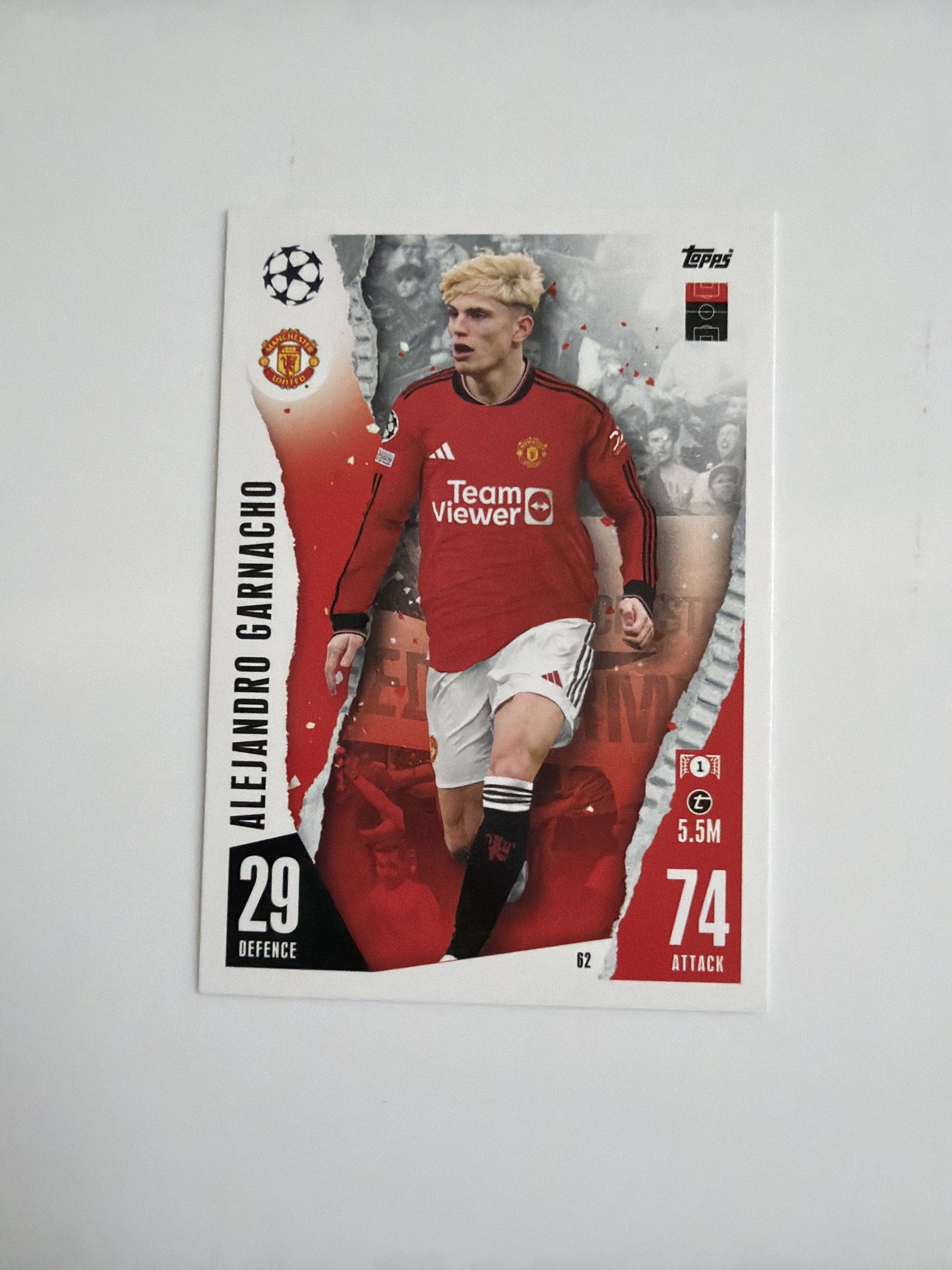 ALEJANDRO GARNACHO Rare Trading Card + FREE CARD, Hobbies & Toys, Toys ...