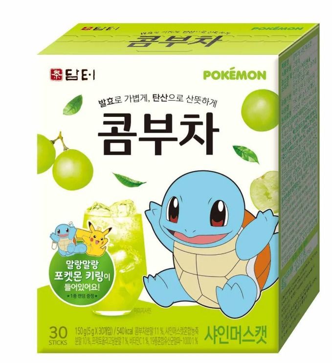 Damtuh Pokemon Kombucha Shine Muscat 30T, Food & Drinks, Beverages on ...