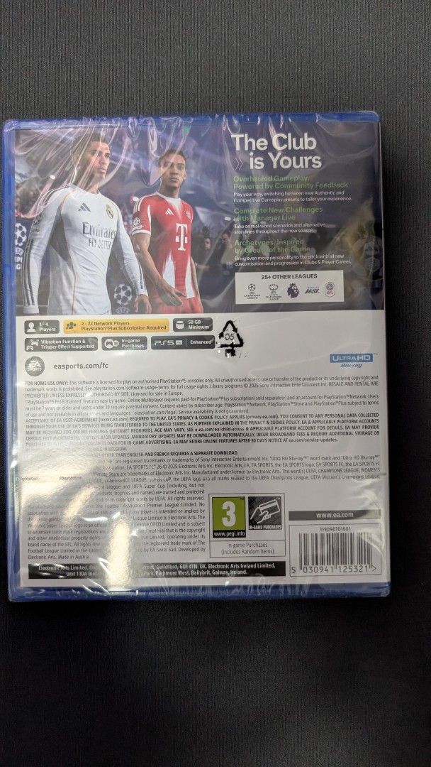 EA Sports FC 26 - PS5 physical disc (EA FC26), 電子遊戲, 電子遊戲, PlayStation ...