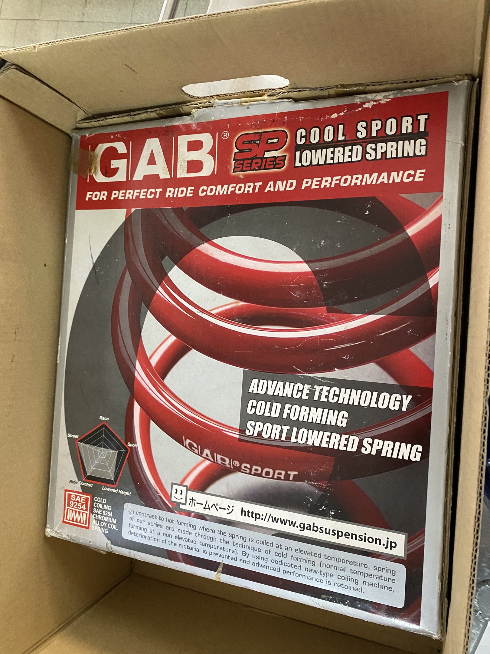 GAB SP Series Cool Sport Lowered Spring for P/SAGA BLM, Auto ...