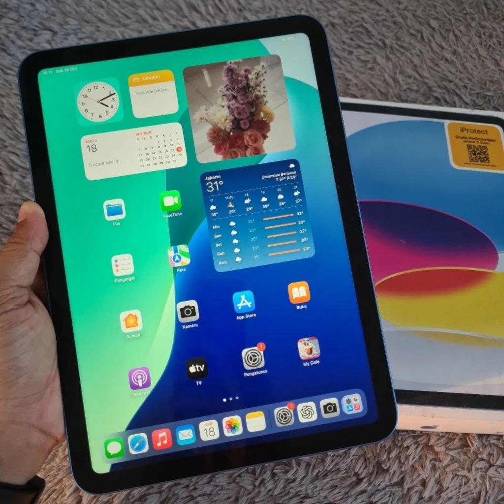 Ipad 11 (A16) 128gb Wifi Ibox Second Garansi Resmi Sept 2026, Telepon ...