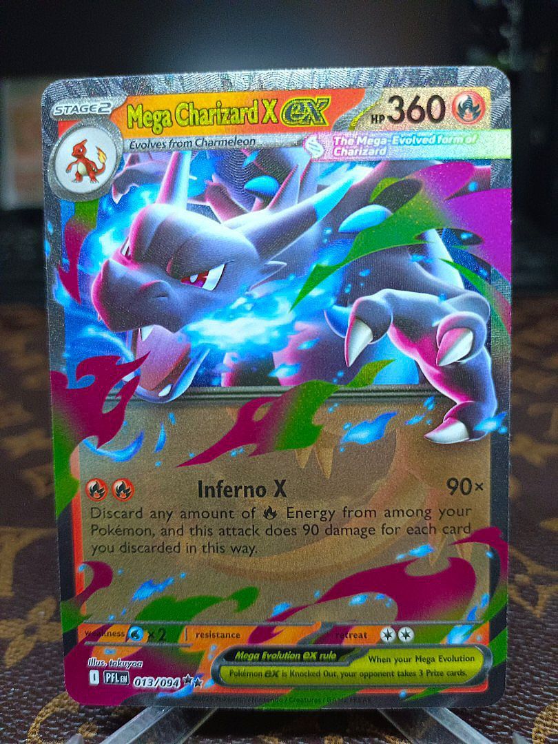 🔥 #1 Mega Charizard X ex - 013/094 (Phantasmal Flames) Pokemon Card ...